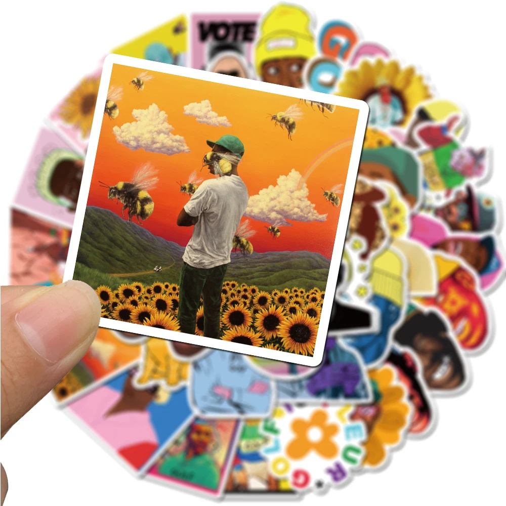 50pcs Pack Rapper Singer Tyler The Creator Portrait Stickers For ...