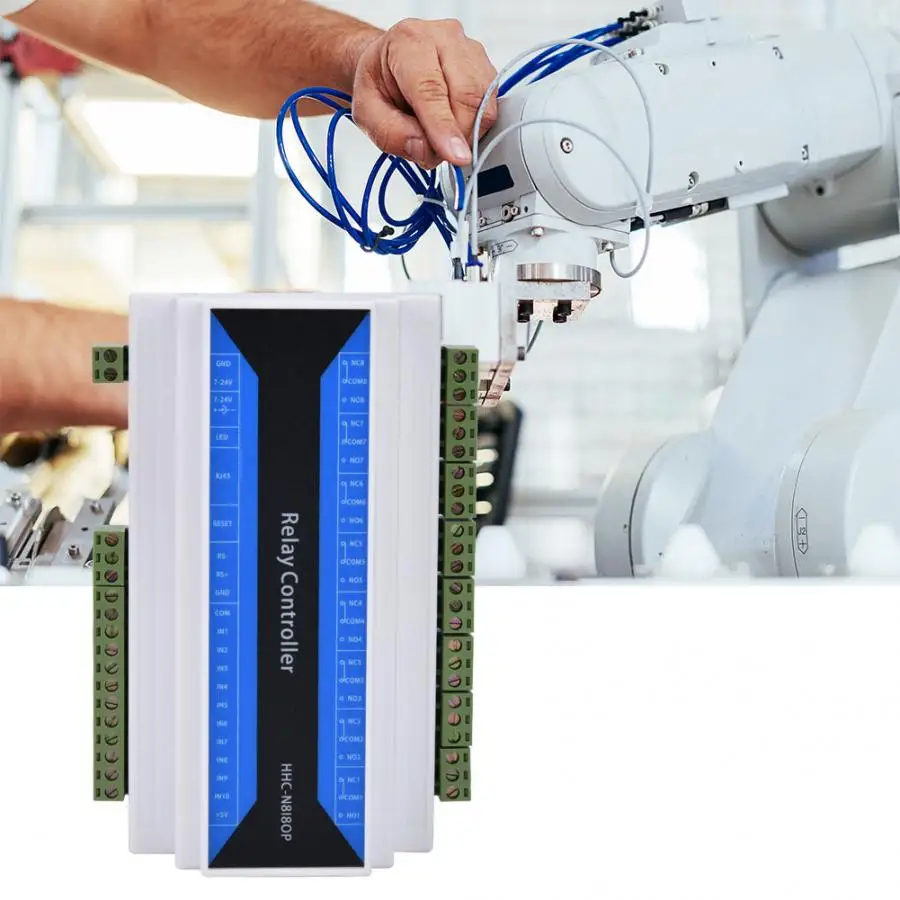 8-Channel-Industrial-Ethernet-IP-Relay-Module-Remote-Controller-Device ...