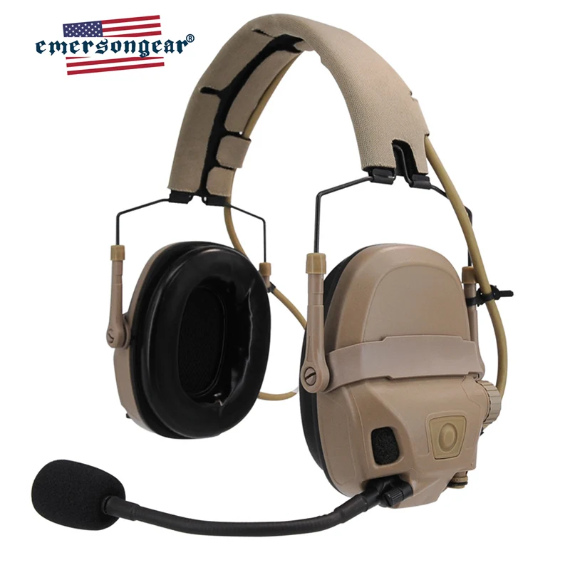 Emersongear-FCS-AMP-Tactical-Rail-Attached-Communication-Headset-Noise ...