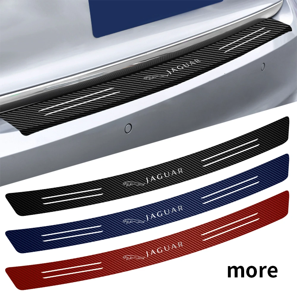 炭素繊維車のテールトランクリアバンパーprotecorテクターガラスステッカーガードためジャガーxf xe xel xfl E PACE F PACE I PACE xj x型 ...