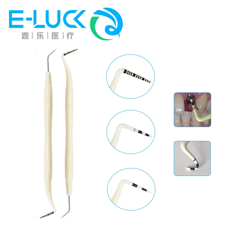 1pcs Dental Periodontal Probe Pocket Depth Probe Implant Perio ...