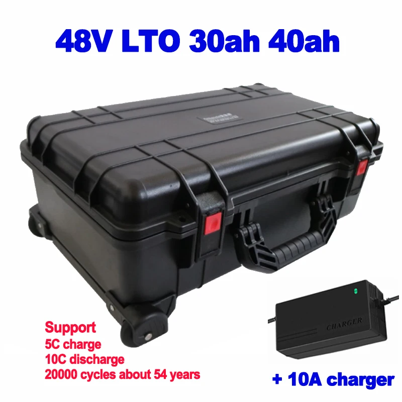 Lto 48v 30ah 40ah Lithium Titanate Battery Pack 20000 Cycles Weeder ...