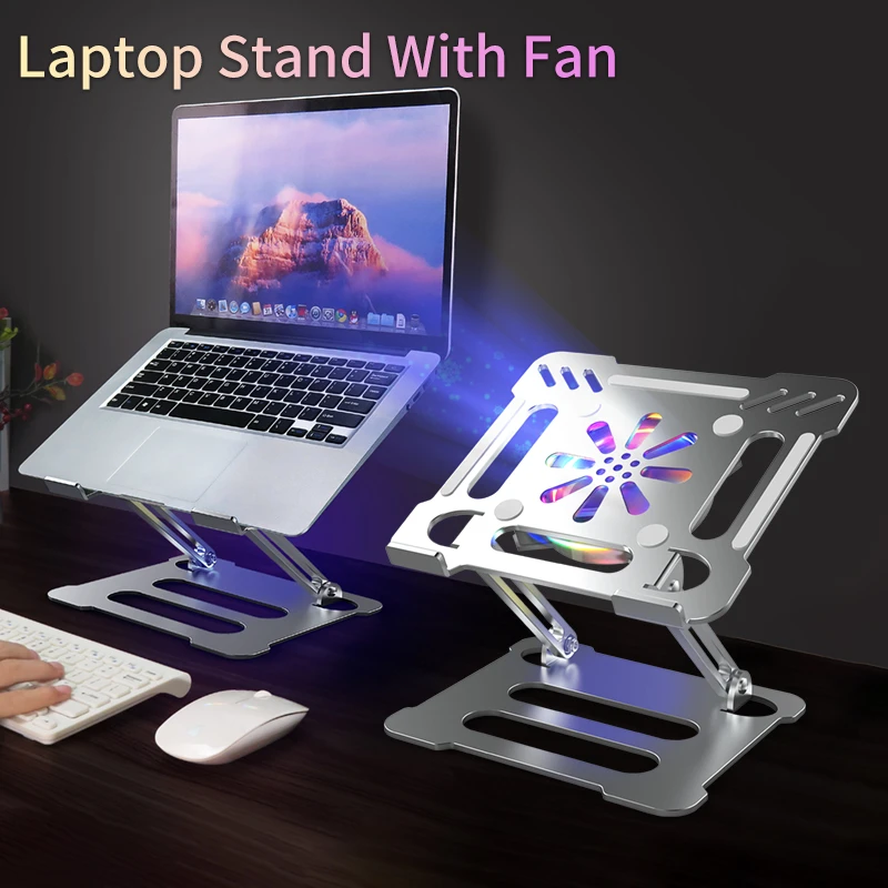 Aluminum Alloy Adjustable Laptop Stand Folding Portable for Notebook ...