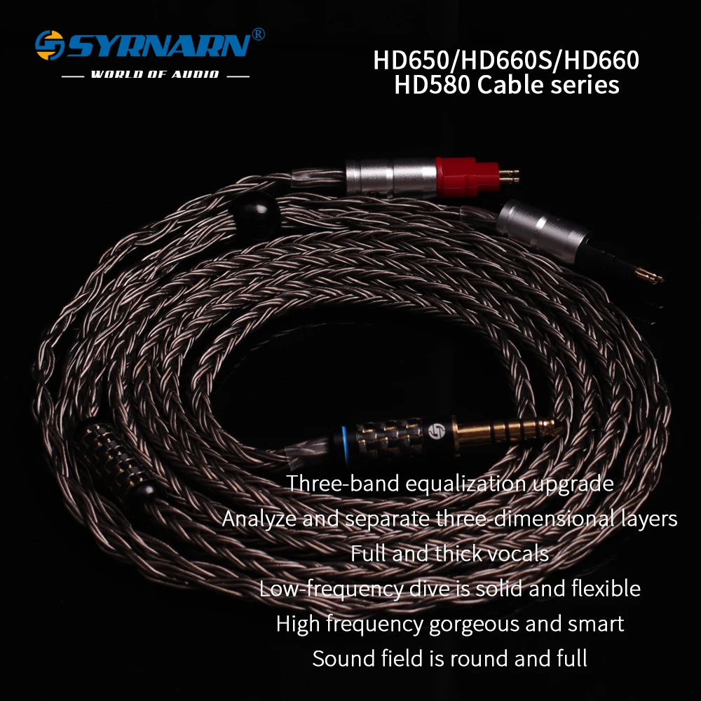 SYRNARN-16-Core-Headphone-4Pin-XLR-4-4mm-2-5-6-35-Balanced-Cable-for ...