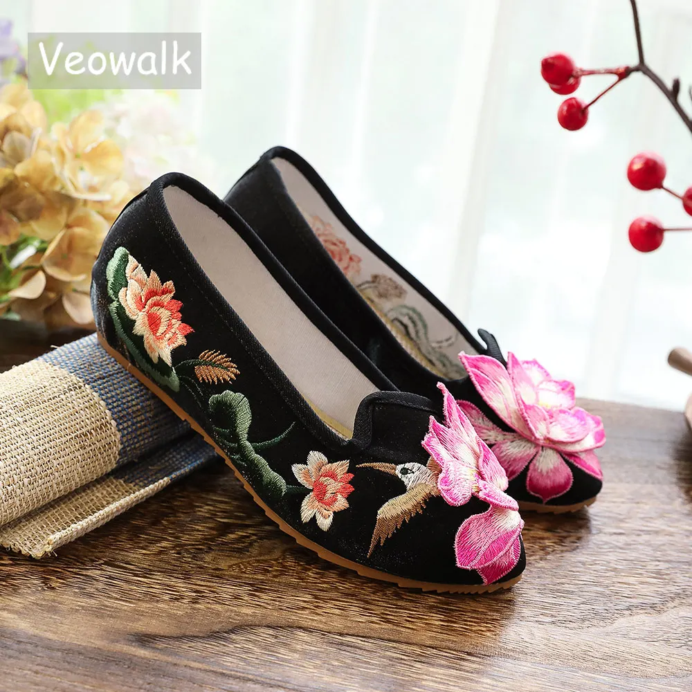 Womens Flats Shoes | Embroidered Shoes | Flat Shoes Flower | Ballet ...