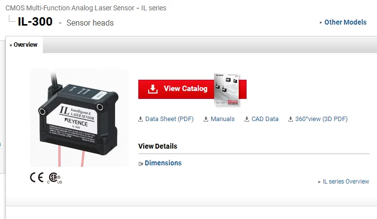 キーエンス IL 300 cmos レーザー変位センサー il シリーズ 3C 認定|工具部品| - AliExpress