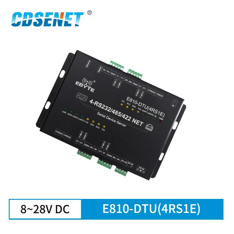 Ethernet-RS422-RS485-RS232-Ethernet-4-Channel-Serial-Port-Server-E810 ...