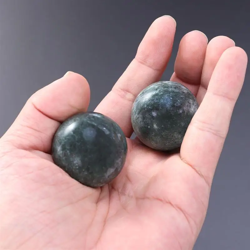 2 Pcs Massage Jade Balls Beautiful Ball Exercise Jade Ball Health Care ...