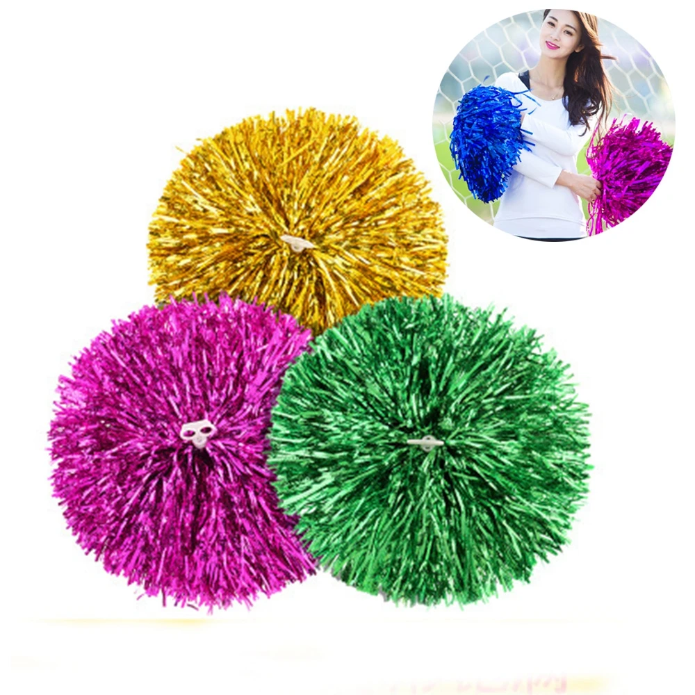 1PC-New-Plastic-Double-Hole-Handle-Metal-Streamer-Pompoms-Cheerleading ...