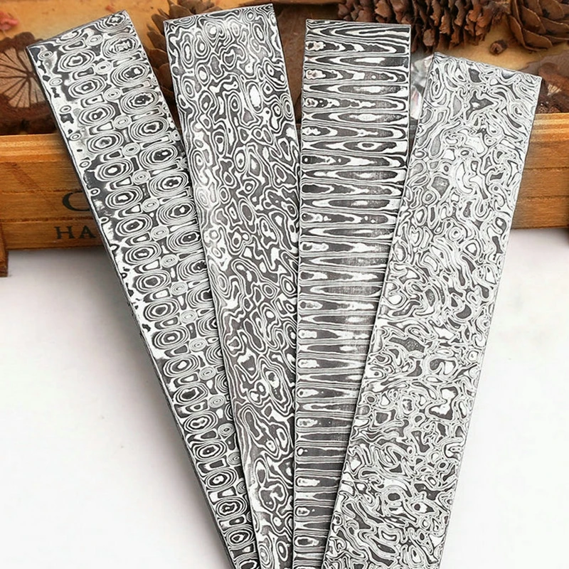 Damascus-Steel-Billet-Bar-Steel-Blade-Steel-Blank-Forged-Pattern ...