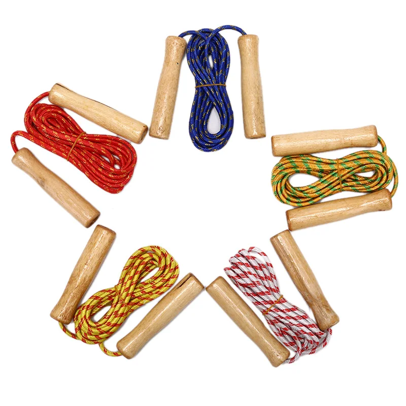 Skipping Rope Skipping Sports Practice Speed Jump Random Color Wood ...