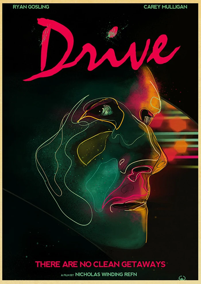 Drive Poster Neon