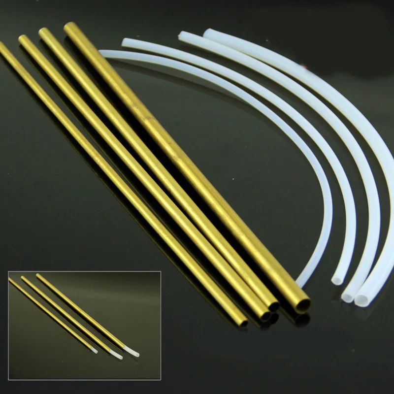 3.18mm 4mm 4.76mm 6.35mm Shafting Copper Sleeve PTFE Tube Assembly ...