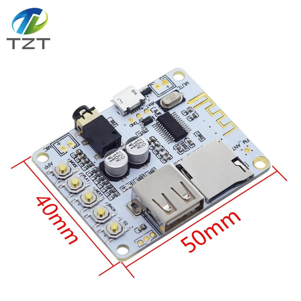 Bluetooth Audio Receiver Board With Usb Tf Card Slot Decoding Playback ...
