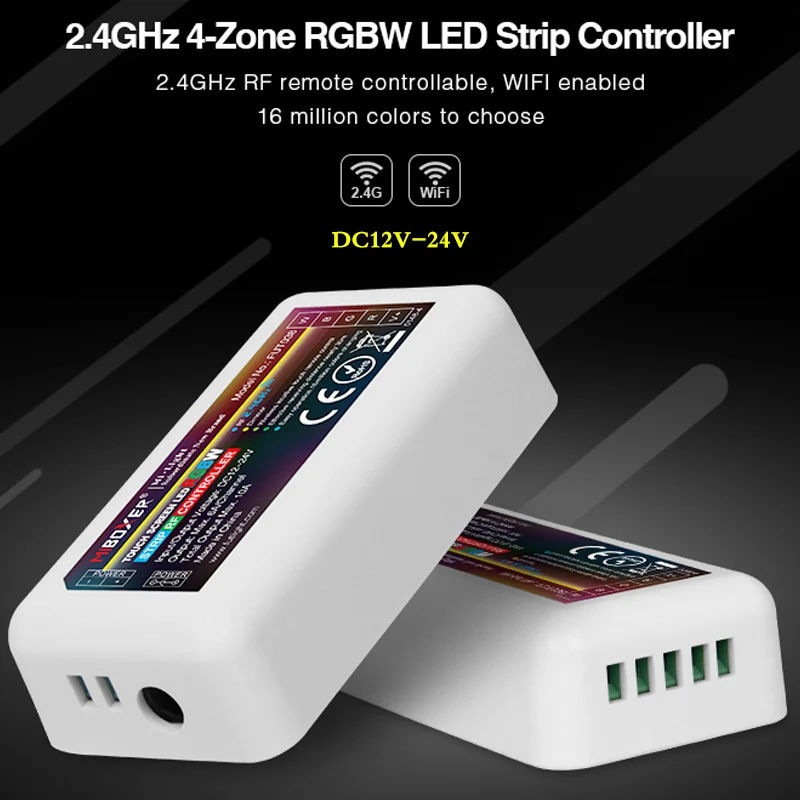 Fut038 4-zone Led Dimmer Controller 2.4g Rf Wireless/wifi Control ...