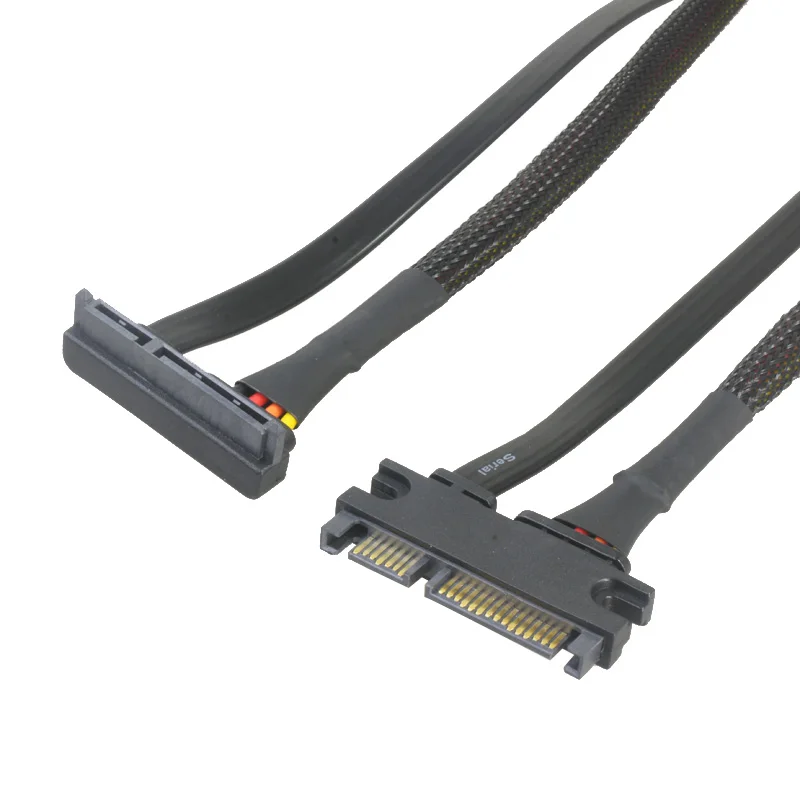 22Pin-SATA-Male-to-22Pin-90-Degree-Angled-Female-Serial-SATA-Cable-Data ...