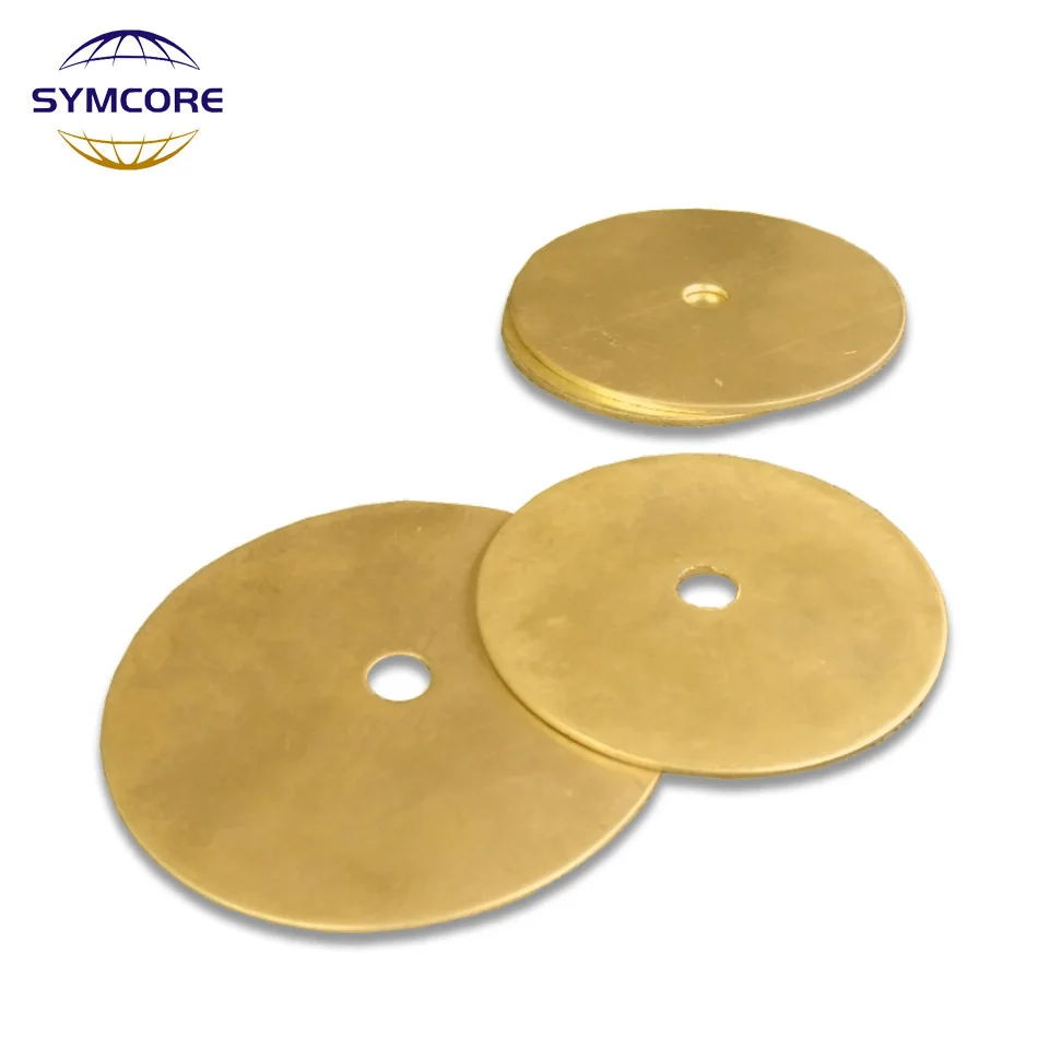 2pcs Brass Disc Lamp Holder Element Decorative Gasket 30/60/80/100mm ...