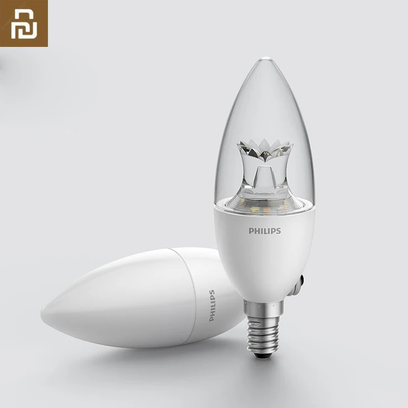Original Philips Smart Candle Shape LED Lamp E14 Bulb Light White 3.5W ...