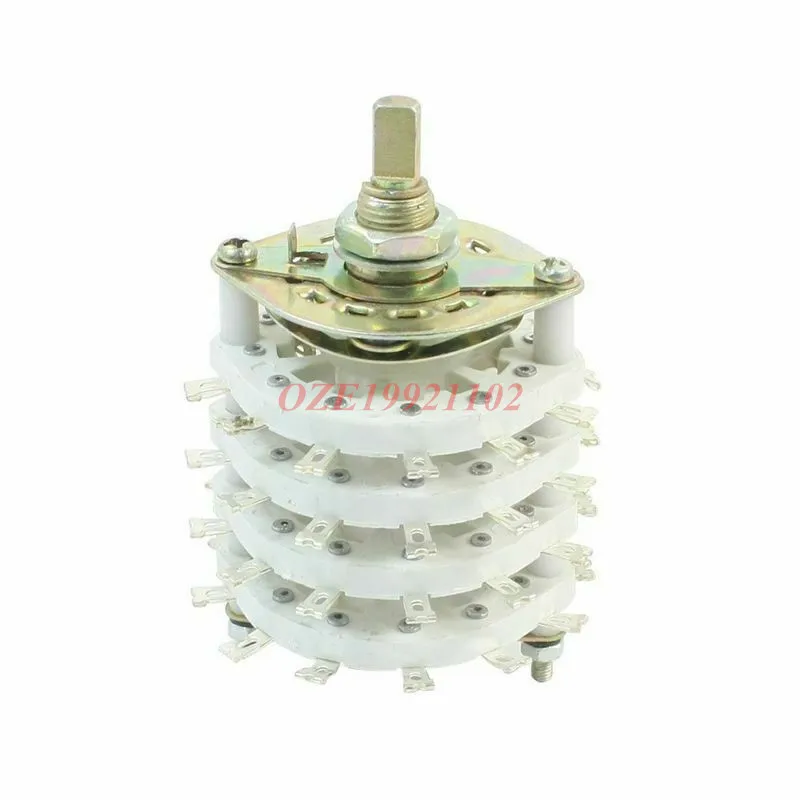 1PC 4 Deck Band Channel Rotary Switch Selector 4P6T 4P7T 4P8T 4P10T ...
