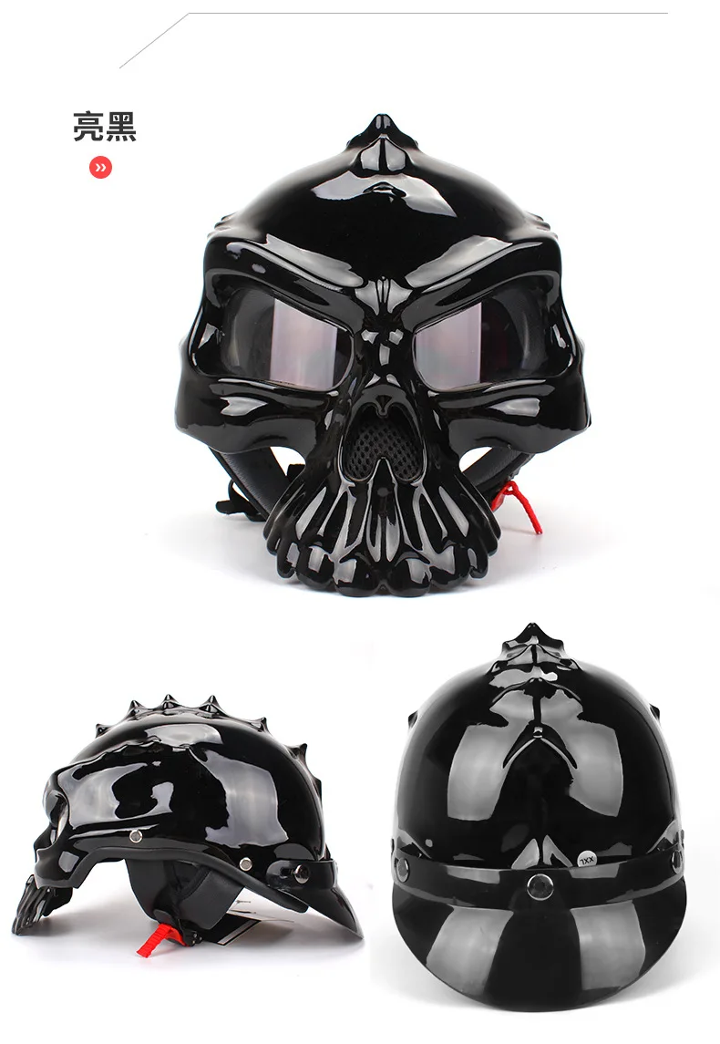 Custom Skull Motorcycle Helmets