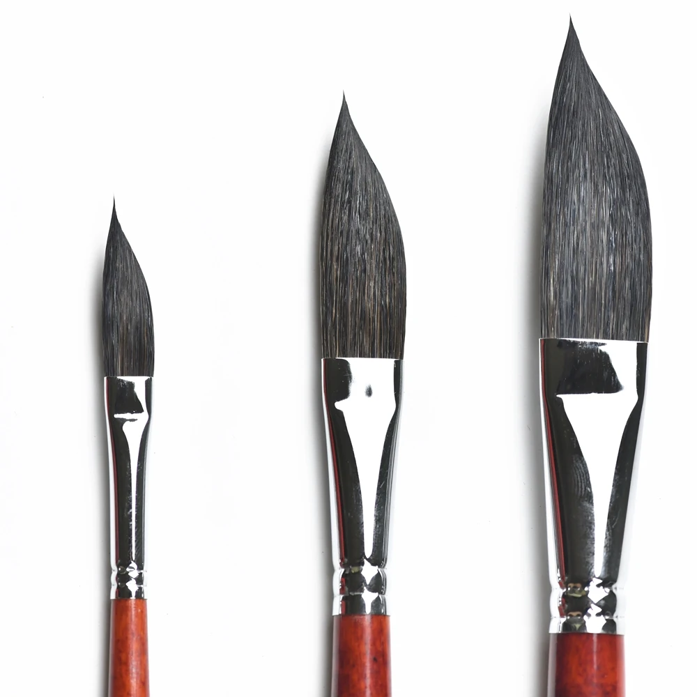 1PC 666DS pennello di alta qualità scoiattolo Mix capelli manico in ...