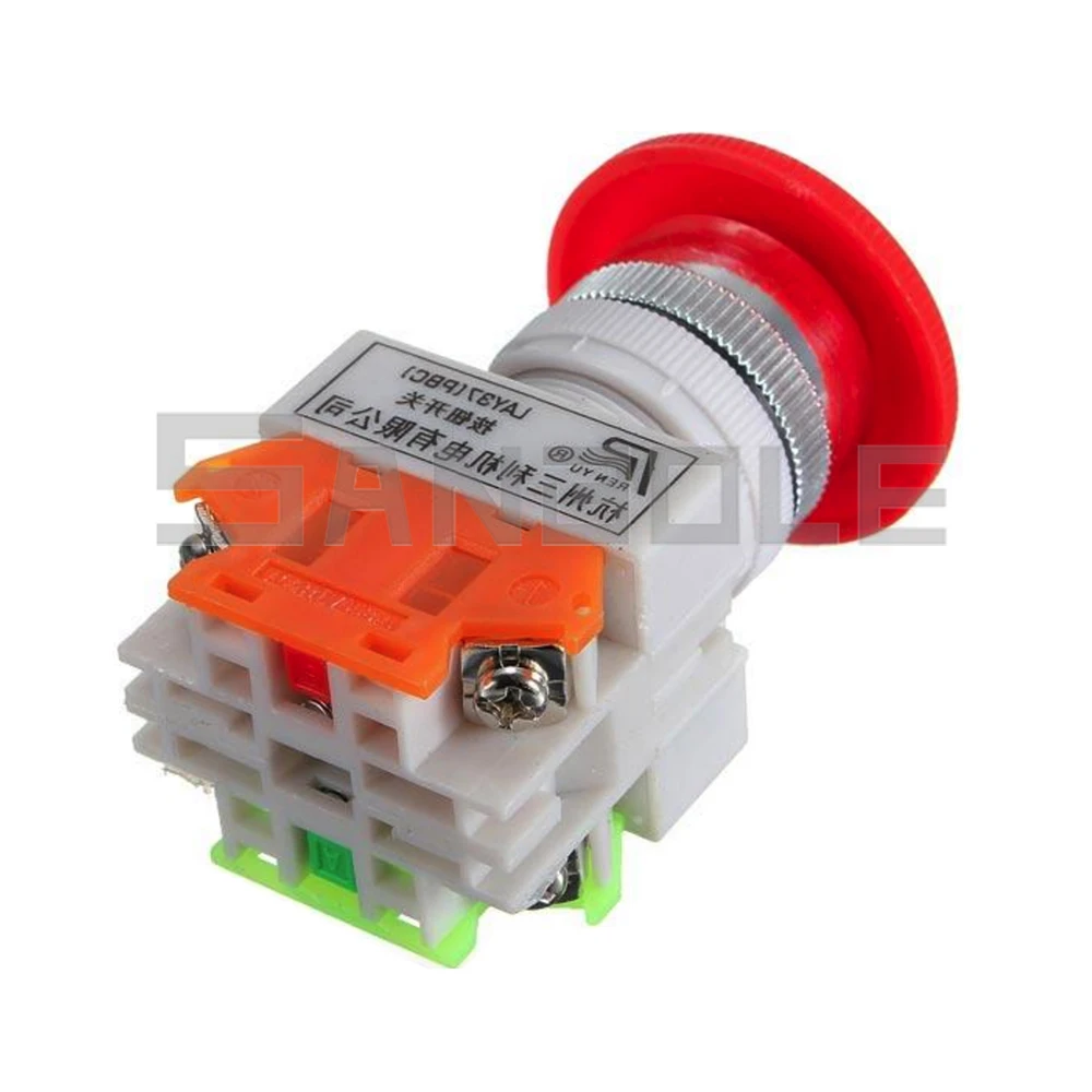 Грибная головка LAY37 аварийный стоп кнопочный переключатель ...