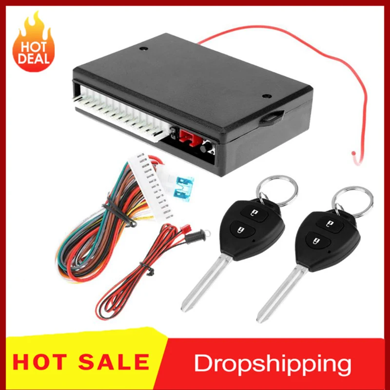 VODOOL 12V Universal Car Auto Remote Central Door Lock Kit Vehicle ...