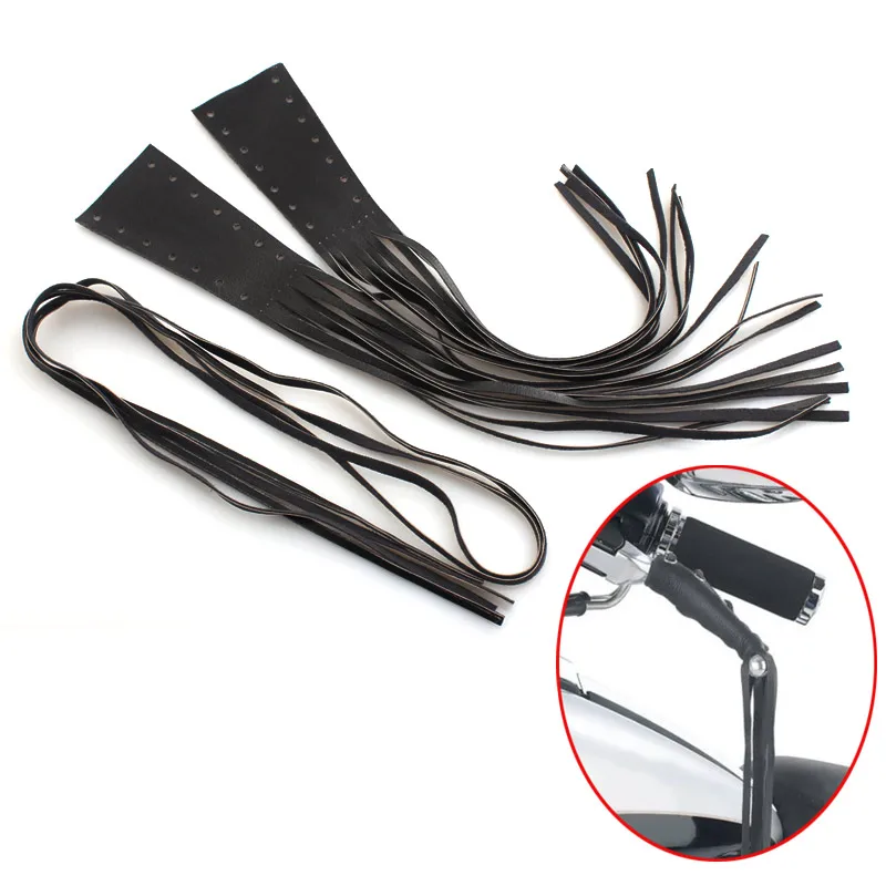 Universal Motorcycle Handlebar Brake Lever Cover Fringe Grip Tassel For ...