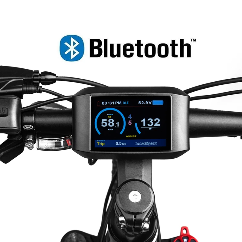 Affichage Lcd Bluetooth 750c Pour Vélo Électrique, Indicateur Pour Bafang Mid Motor Bbs01 Bbs02 ...