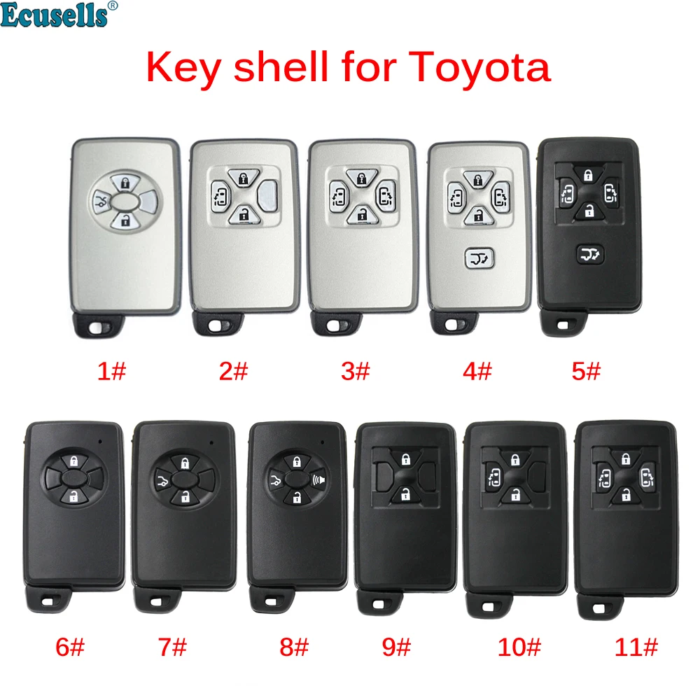 2-3-4-5-Buttons-Remote-Key-Shell-Case-Fob-for-TOYOTA-Noah-Estima-Previa ...