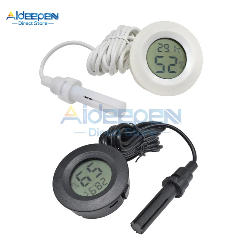 1Pcs Mini LCD Digital Thermometer Hygrometer Indoor Temperature Sensor ...