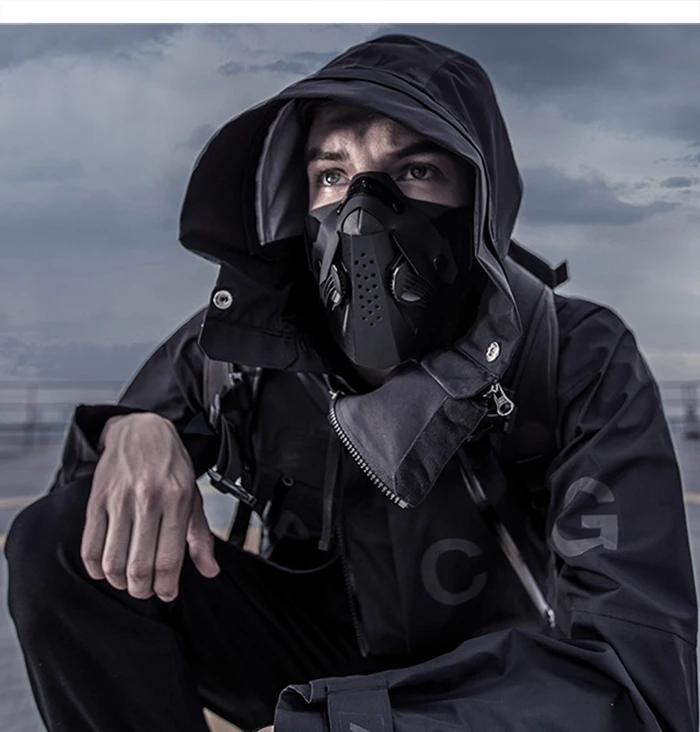 11 BYBB'S DARK Hip Hop Streetwear Patchwork Face Mask 2020 Tactical ...