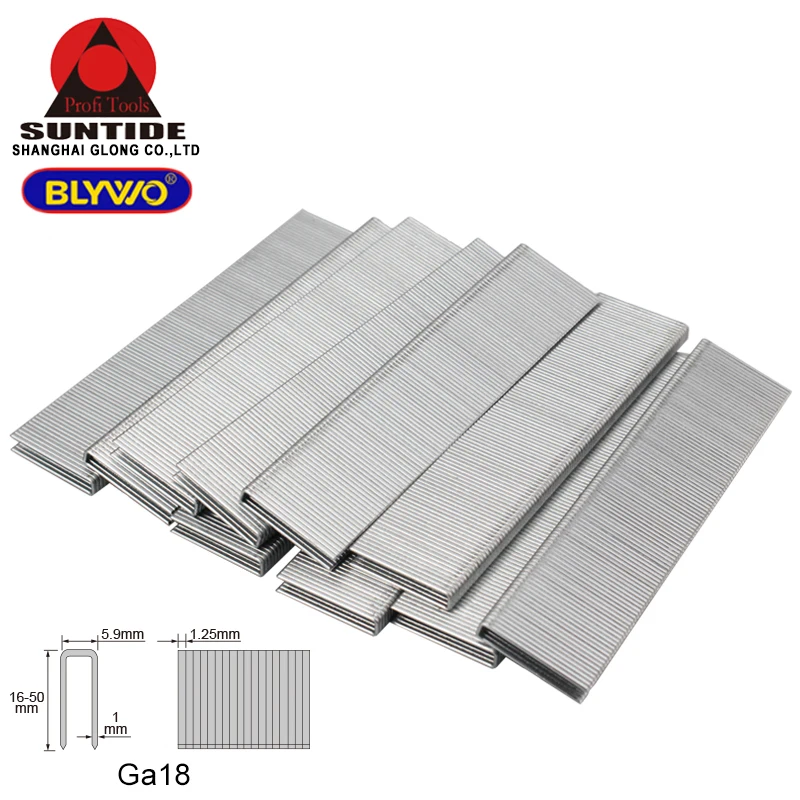 Door Shaped Staples 12.8mm Ga18 Type Nails For stapler Gun Wood ...