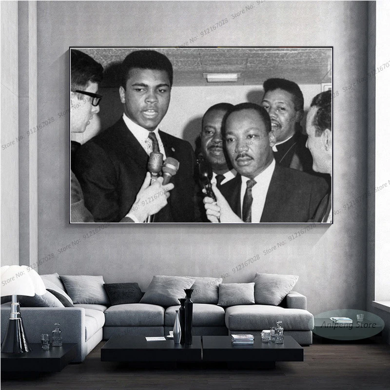 Malcolm X And Martin Luther King Painting