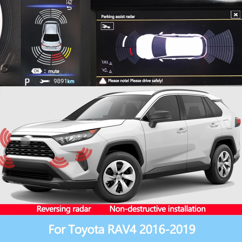 Radar-de-imagen-frontal-y-trasera-para-coche-Toyota-RAV4-sistema-de ...