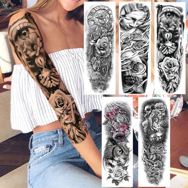 Evil Hourglass Tattoo