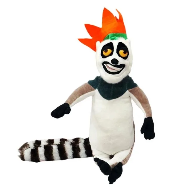 6 Styles Madagascar Plush Toys Madagascar Cartoon Figure Lion Giraffe ...