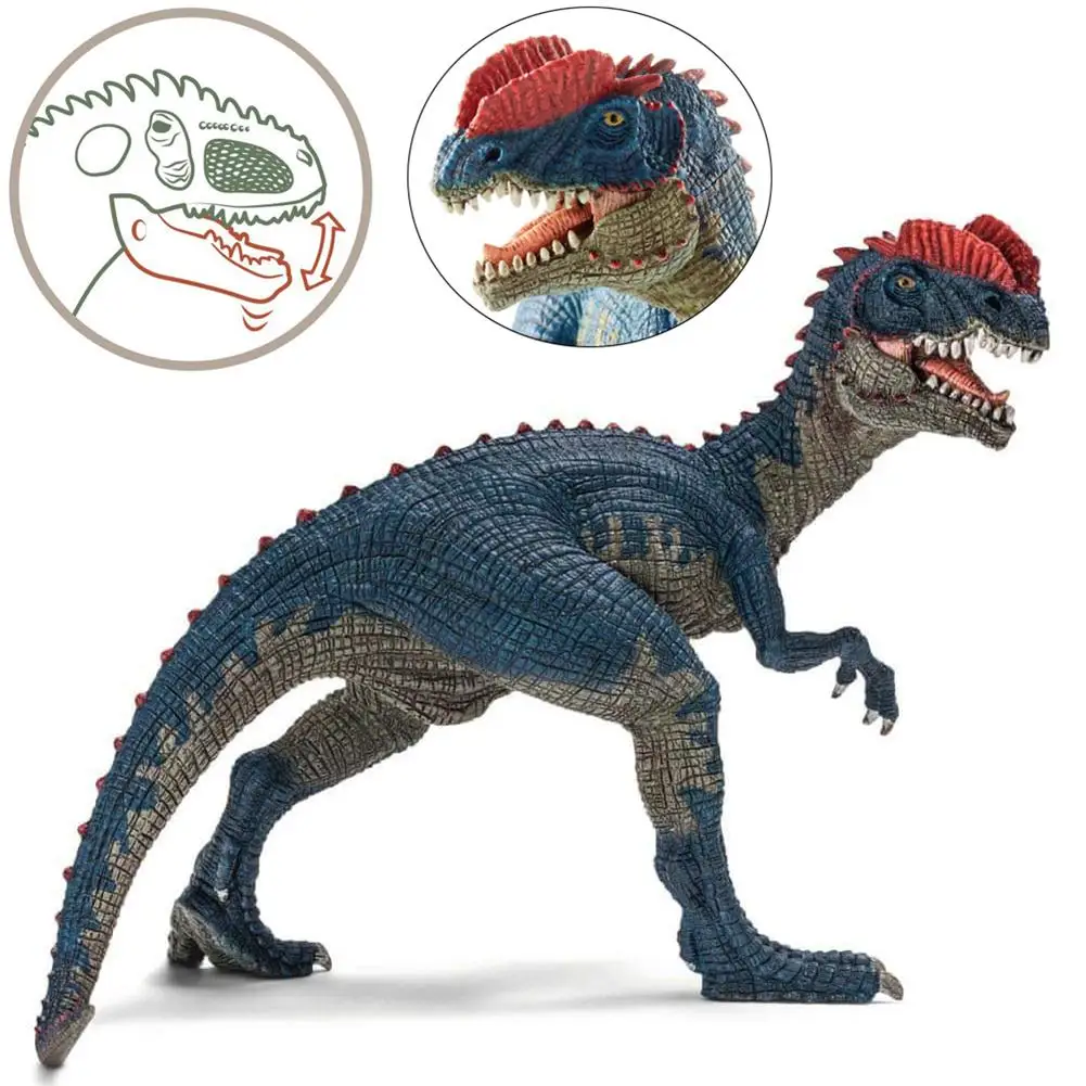 4inch 14567 Jurassic Park Dilophosaurus Dinosaur Toys Model Double ...