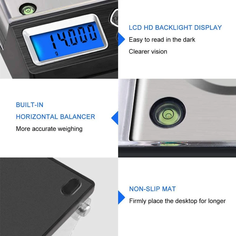 50g 0.001g - Balance numérique de précision,électronique en poudre ...