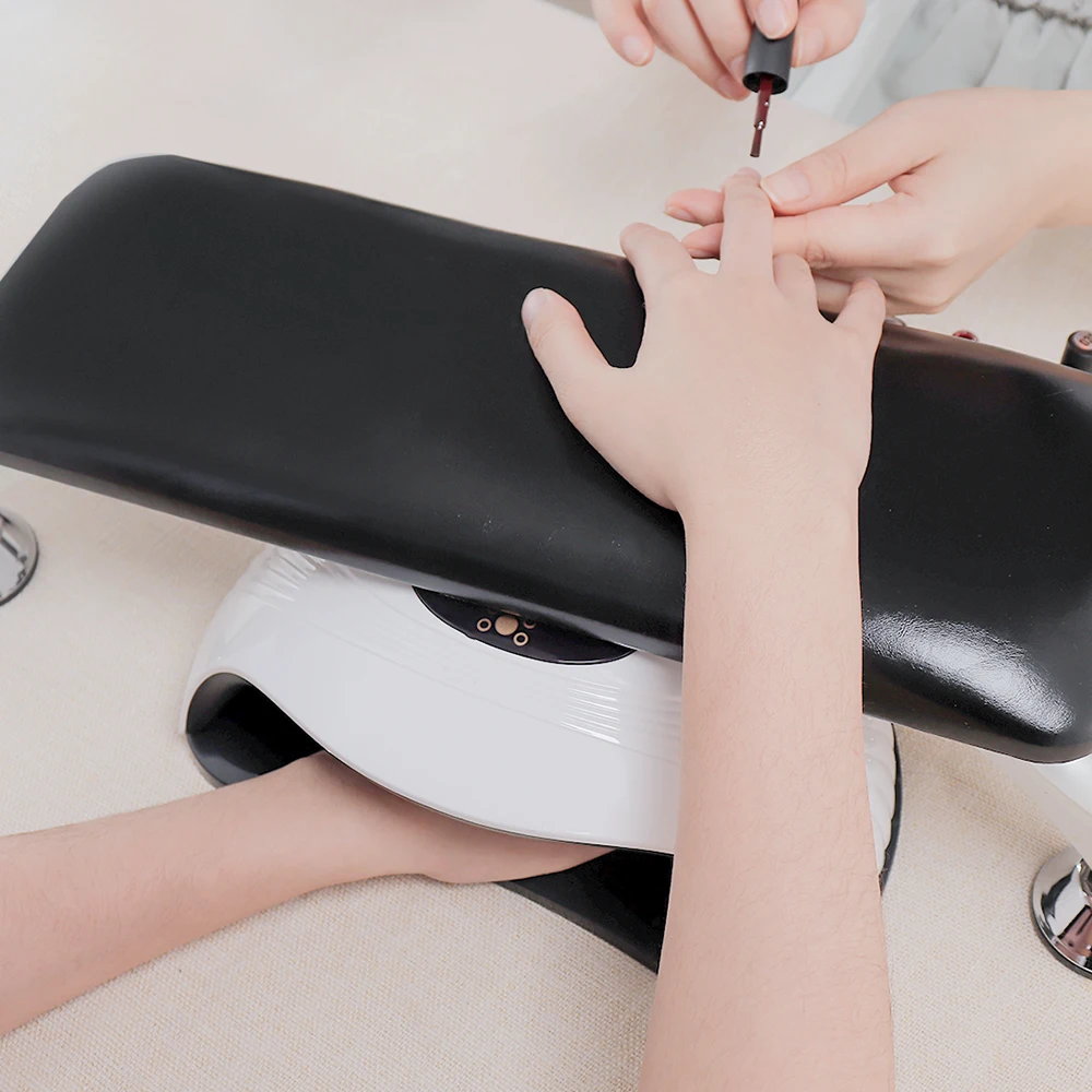 Repose-mains à ongles,White--Repose main en cuir pour Nail Art, support ...