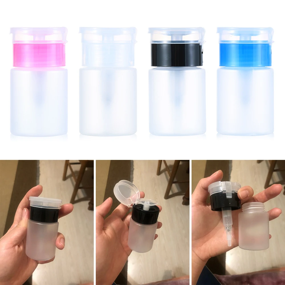 60ML-Mini-Pump-Dispenser-Empty-Bottle-Acrylic-Gel-Polish-Remover ...