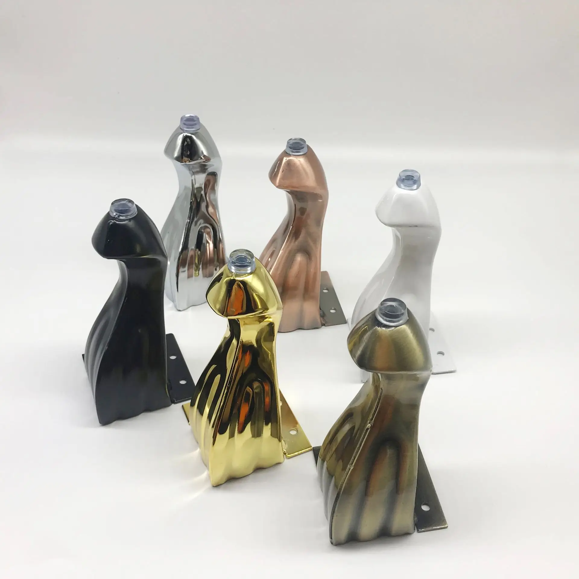 4pcs Metal Furniture Table Legs Hotel Leveling Accessories Iron Metal ...