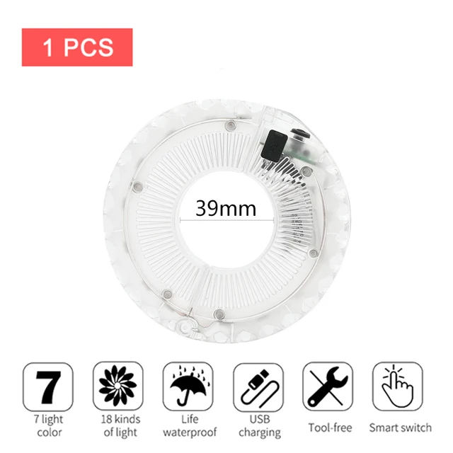Rechargeable LED Bicycle Wheel Hub Lights - Lighting4Home