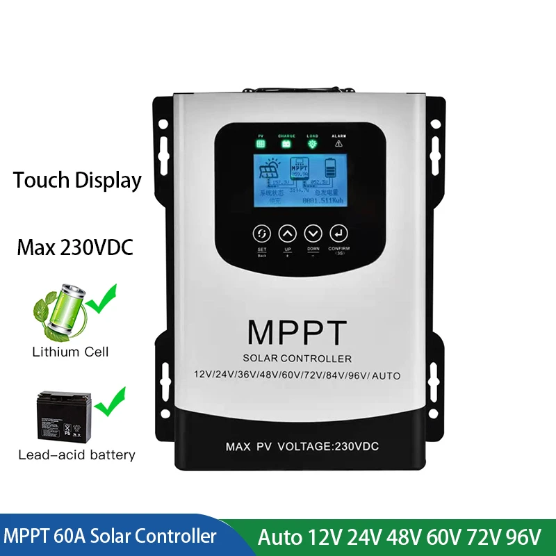 Mppt 50a 60a 80a Solar Charge Discharge Controller 230vdc Pv Regulator ...