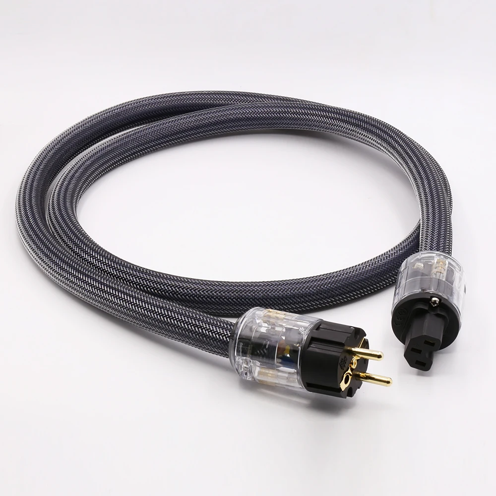 Hi End Signature HiFi Audio Power Cord Schuko US/EU/AU Plug Power Cable ...