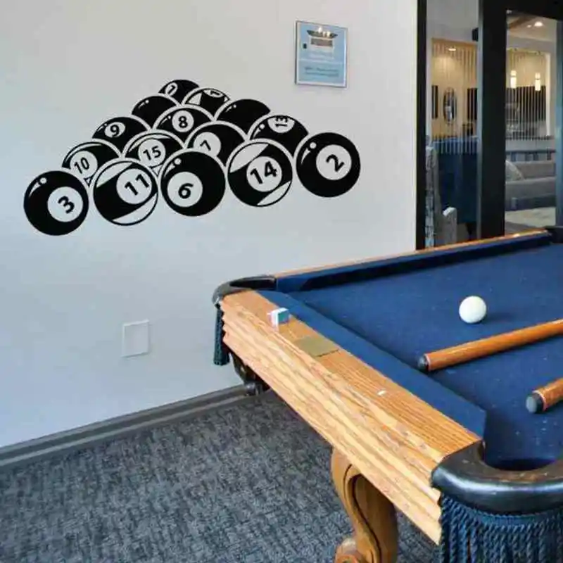Billiards-Sticker-Snooker-Decal-Posters-Vinyl-Wall-Decals-Parede-Decor ...