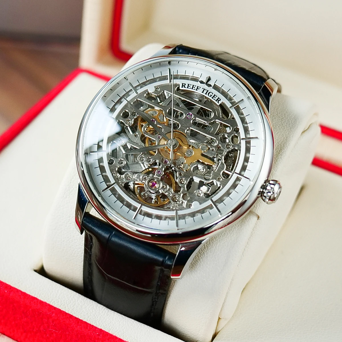 Reef Tiger/RT Reloj de pulsera automático para hombre, con carcasa de ...