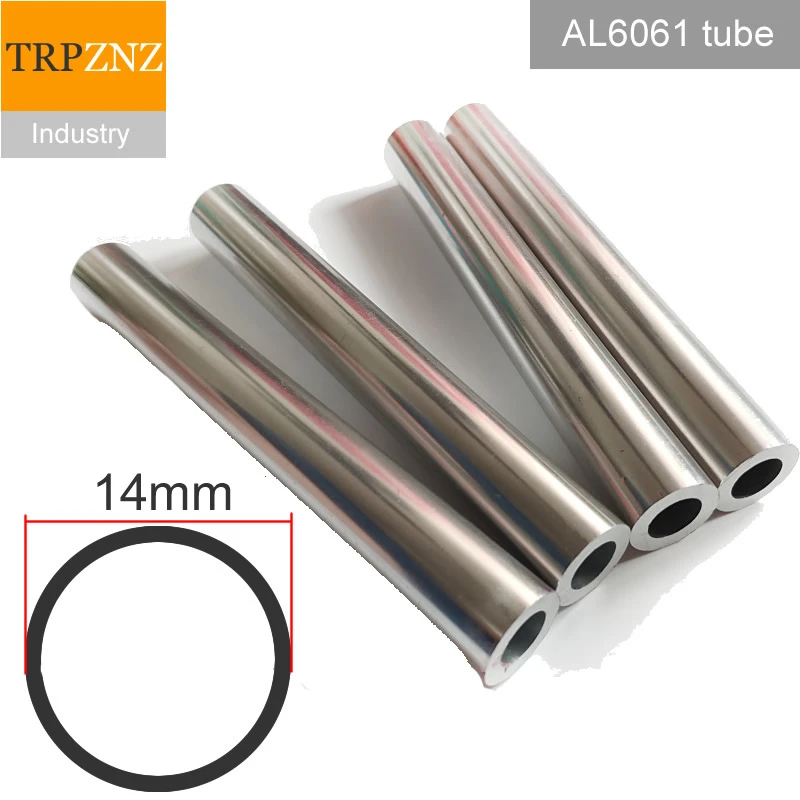 6061 Aluminium Tabung Pipa Diameter Luar 14Mm, Diameter Dalam 12M 10Mm ...