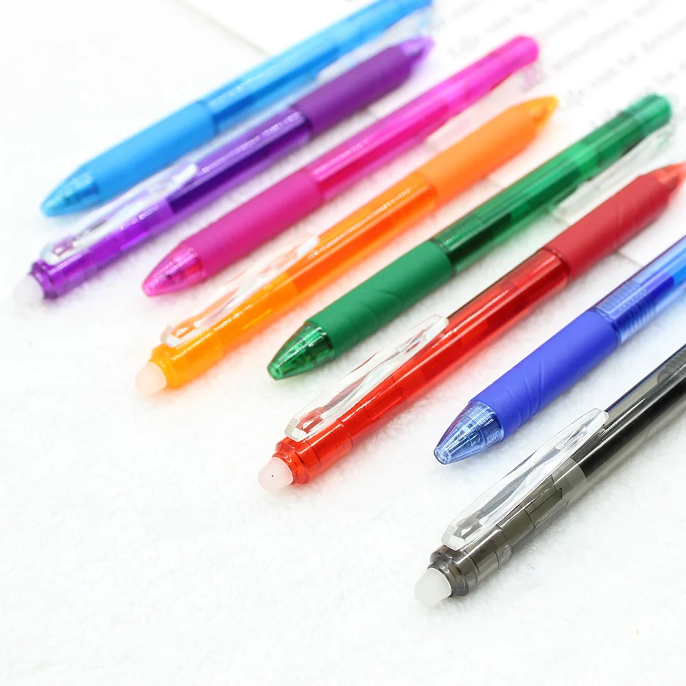 Stylo,Ensemble de stylos à bille rétractables de 8 couleurs,stylo ...
