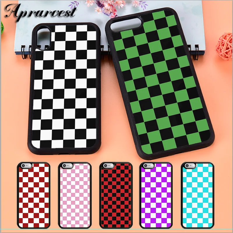 Aprarvest-Checkerboard-Plaid-Checked-Checkered-Phone-Case-Cover-For ...